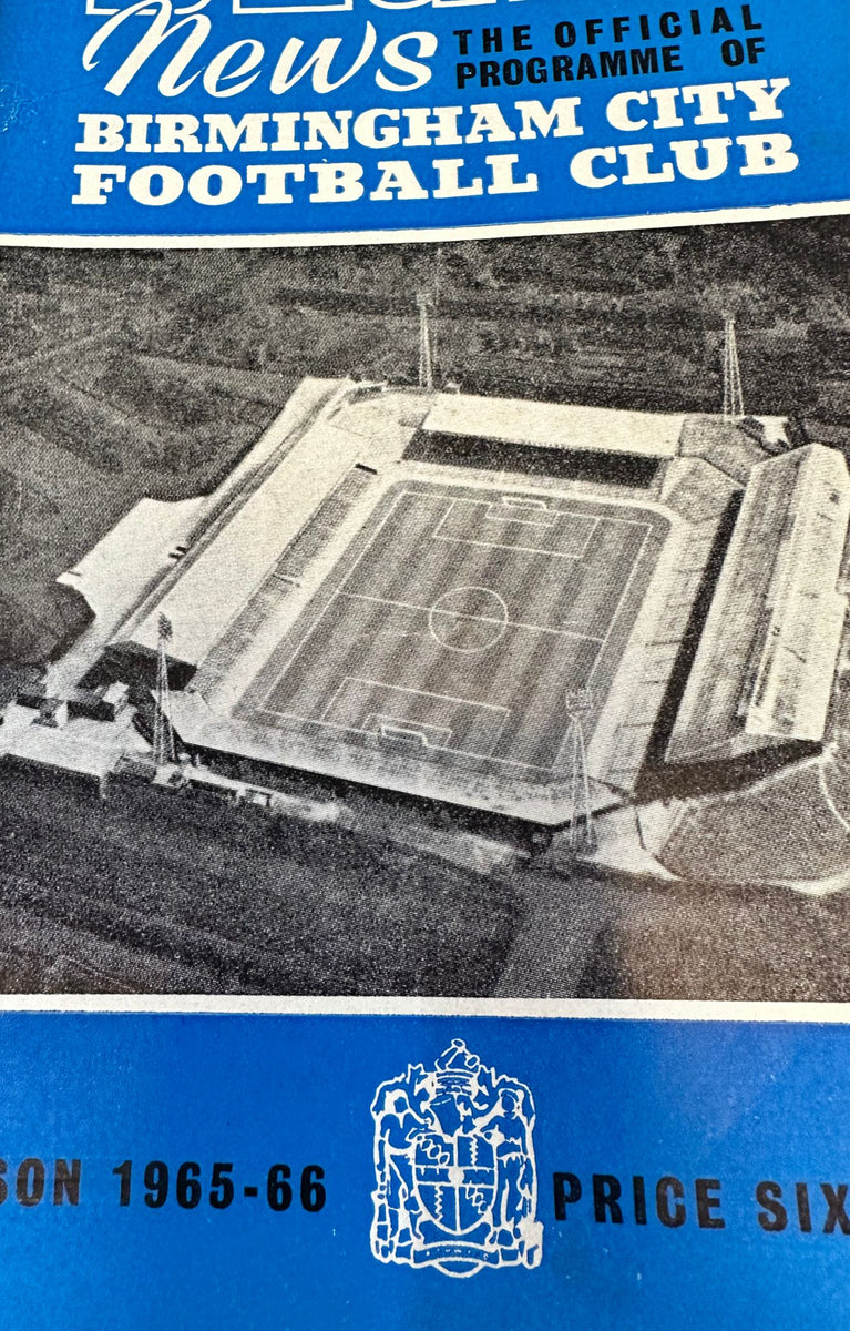 Birmingham City Programmes Home and Away - Season 1965-1966 – Central ...