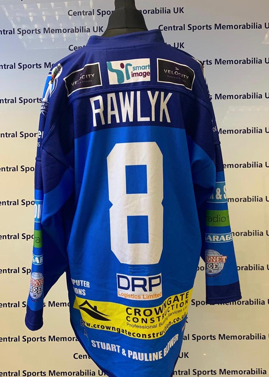 Rory Rawlyk Coventry Blaze Game Worn Home Shirt 2014-2015 – Central ...